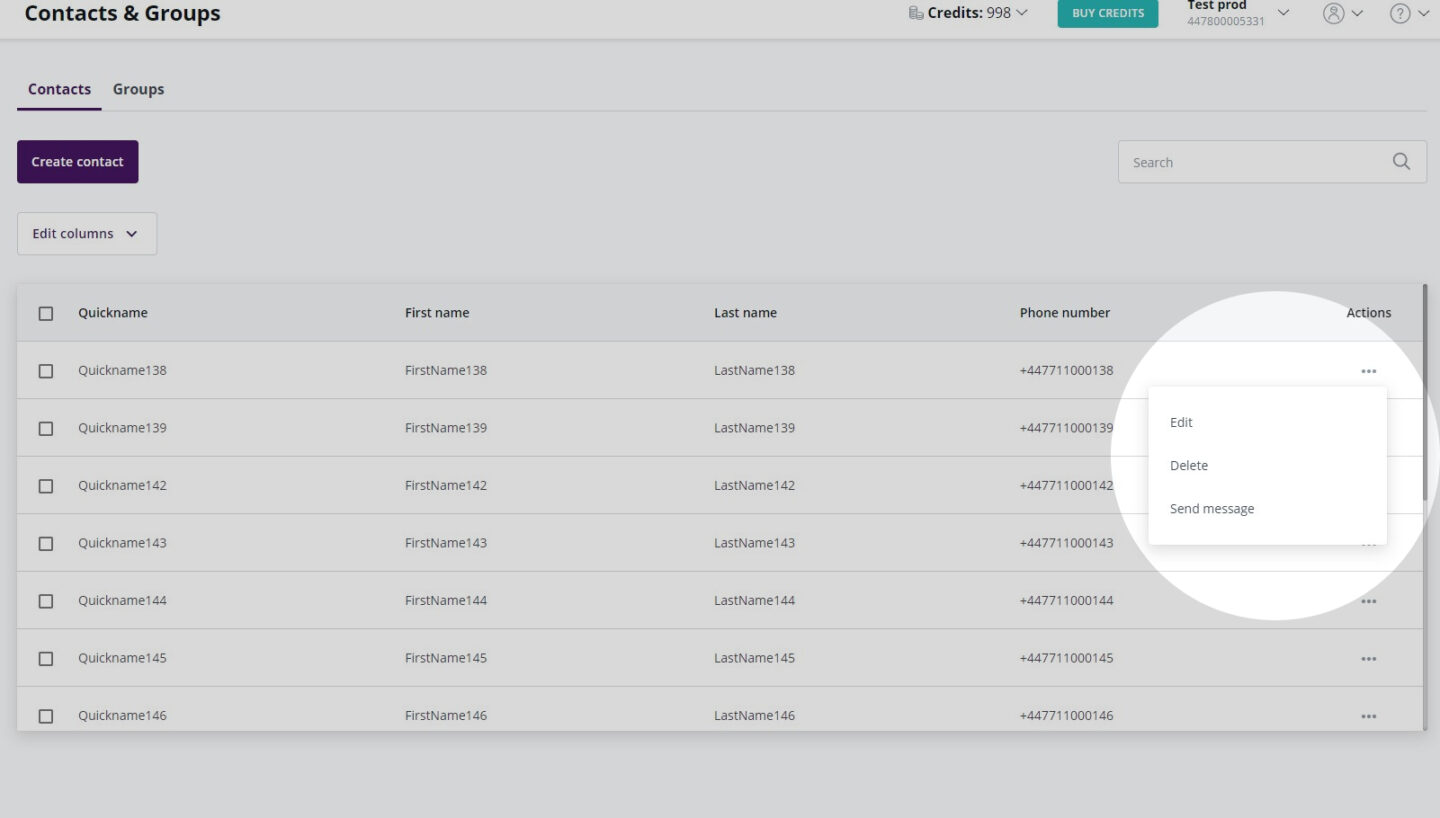 Contacts and Groups - Esendex Support