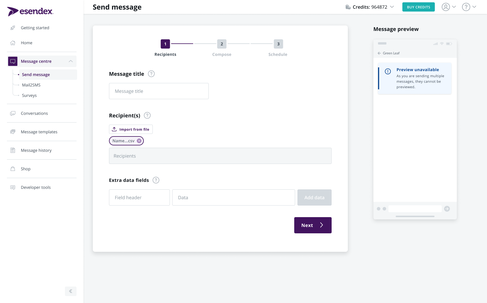 Recipients - Esendex Support