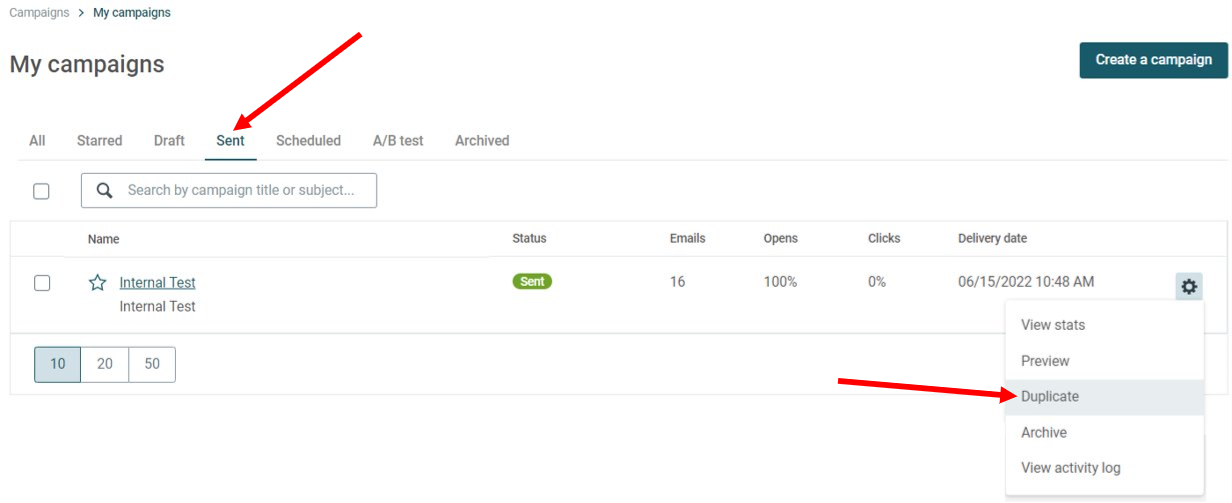 How to copy / duplicate a campaign? - Esendex Support