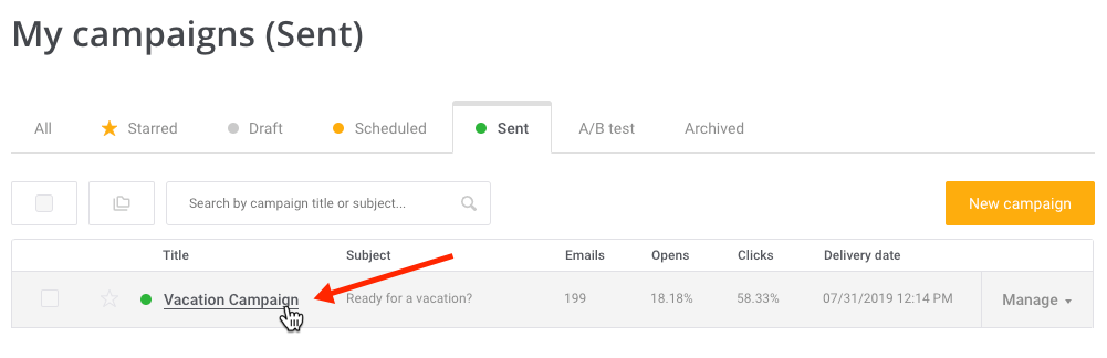 Campaign Stats & Dashboard - Esendex Support
